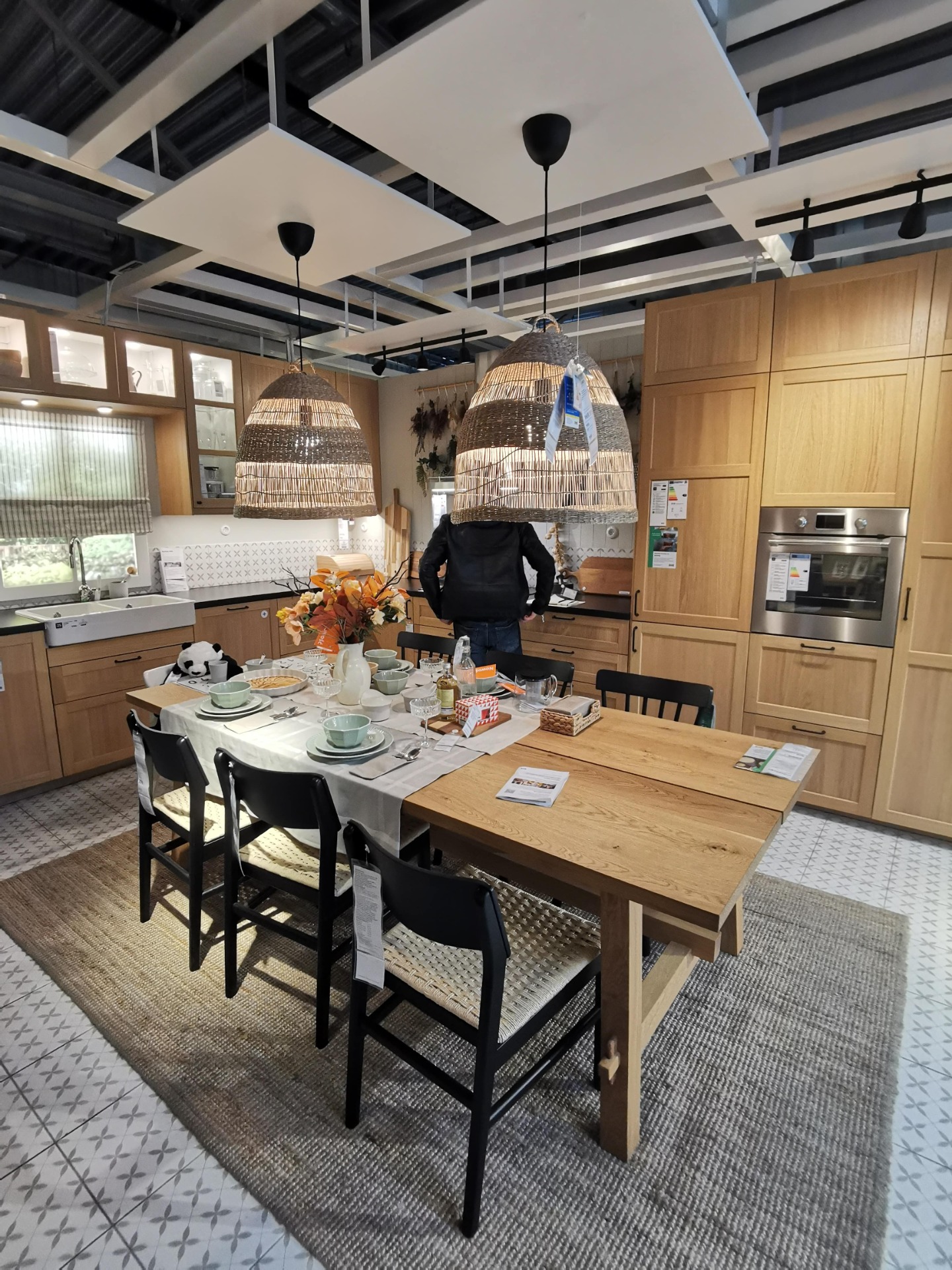 IKEA FORSBACKA Oak Kitchen – Timeless Elegance in Natural Wood